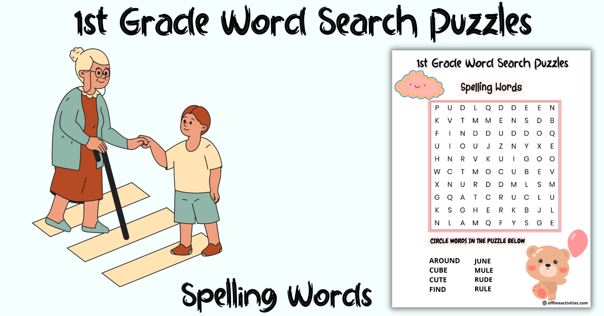 Word Search Puzzles Free- 1st Grader Spelling Words - Offline Activities Word Search Puzzles Free- 1st Grader Spelling Words - Offline Activities