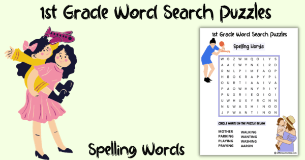 1st Grade Word Search Puzzles Archives - Offline Activities