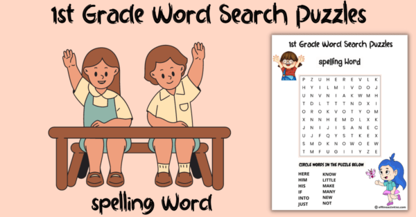 Word Searches Printable- Spelling Word