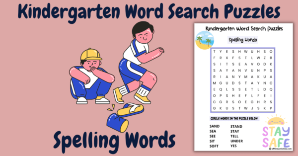Word Search Games For Free – Sight Words - Offline Activities