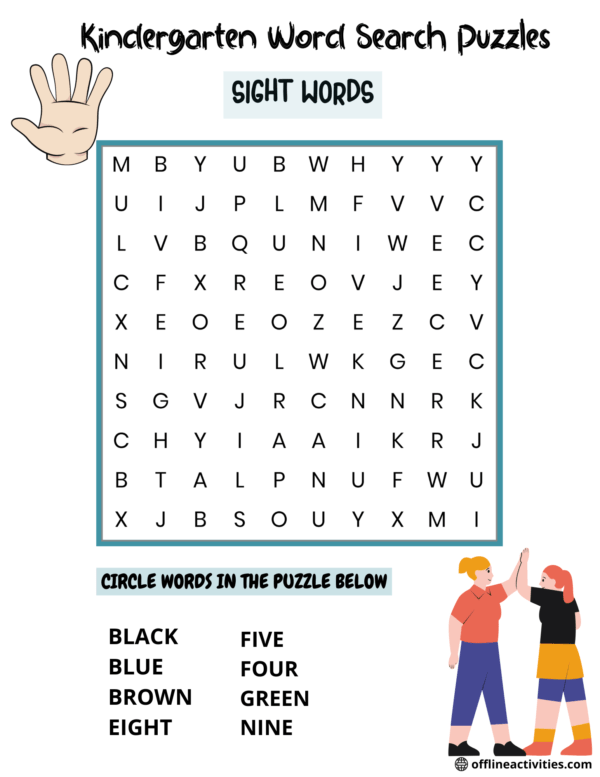 Word Searches Printable – Sight Words
