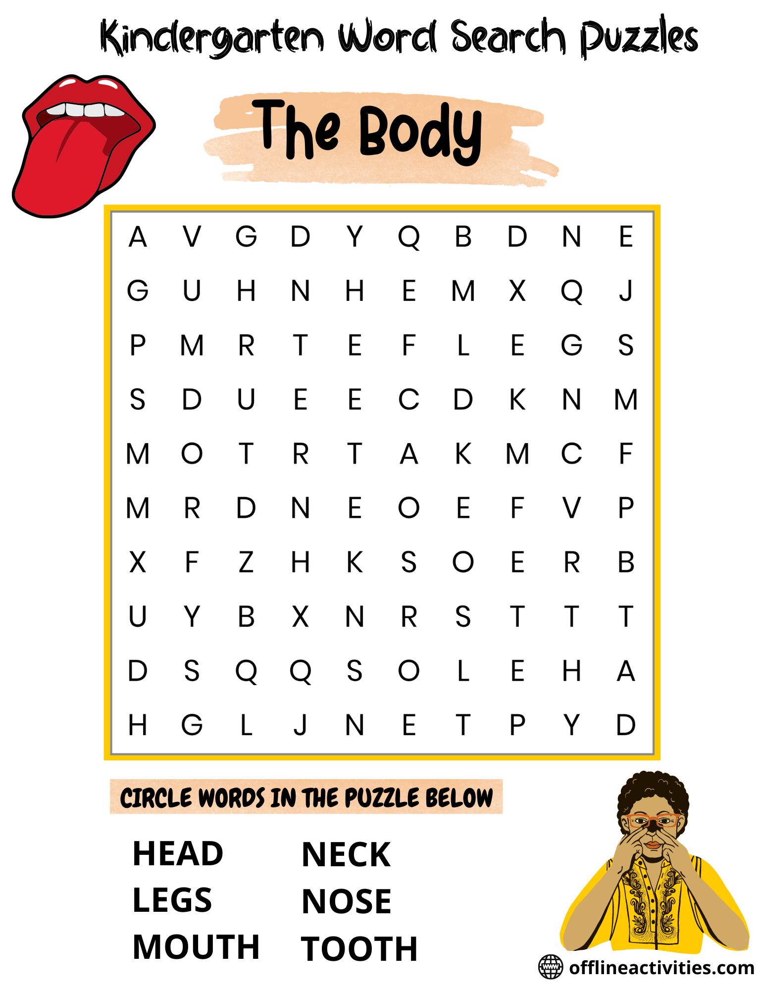 Puzzle Word Solver – The Body
